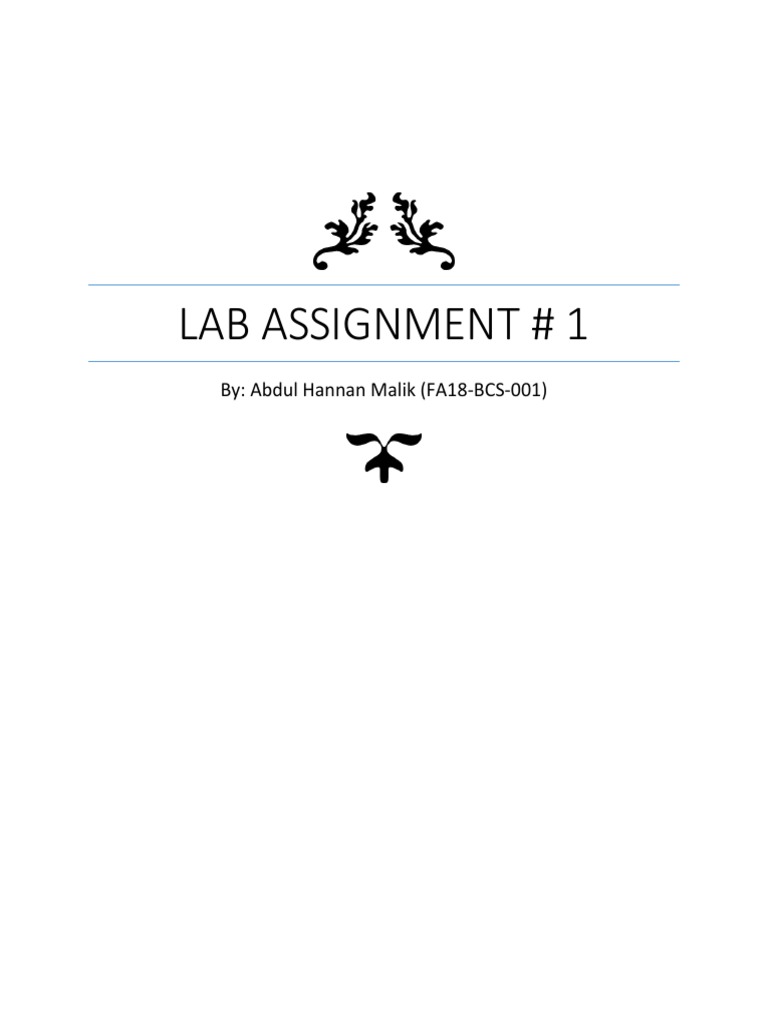 Lab Assignment 1 | PDF | Constructor (Object Oriented Programming ... Lab Assignment 1 | PDF | Constructor (Object Oriented Programming ...