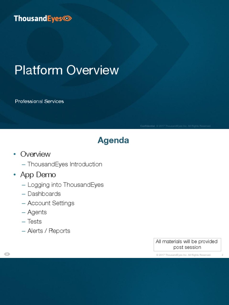 ThousandEyes Platform Overview | PDF | Cloud Computing | Web Page