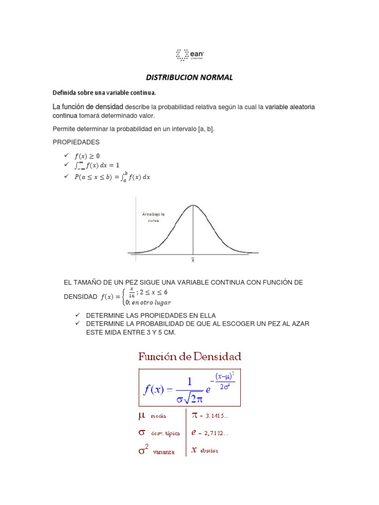 Distribucion Normal | Descargar gratis PDF | Distribución normal ...