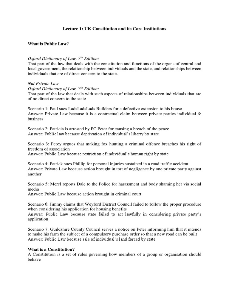 Oxford Dictionary of Law, 7 Edition:: Lecture 1: UK Constitution and ...
