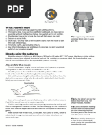 Squidgame Frontman Template Mask Assembli 1 | PDF