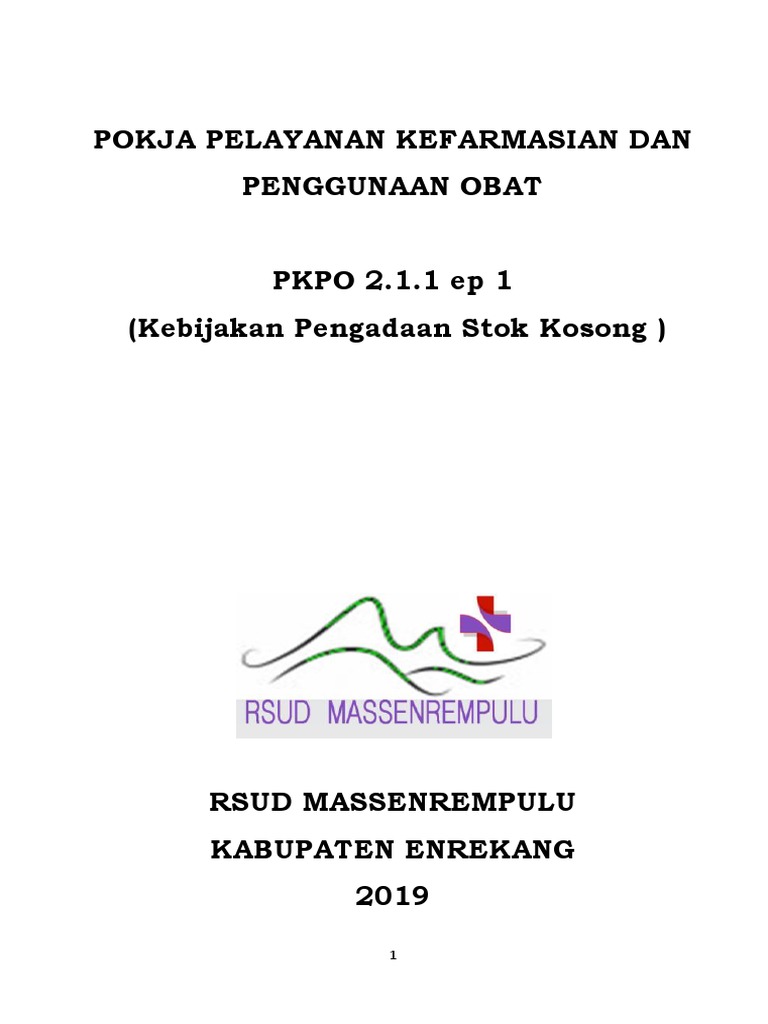 Pengadaan Stok Kosong Pdf Kesehatan Holistik