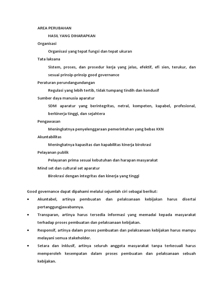 Optimalisasi Proses Bisnis dan Good Governance | PDF