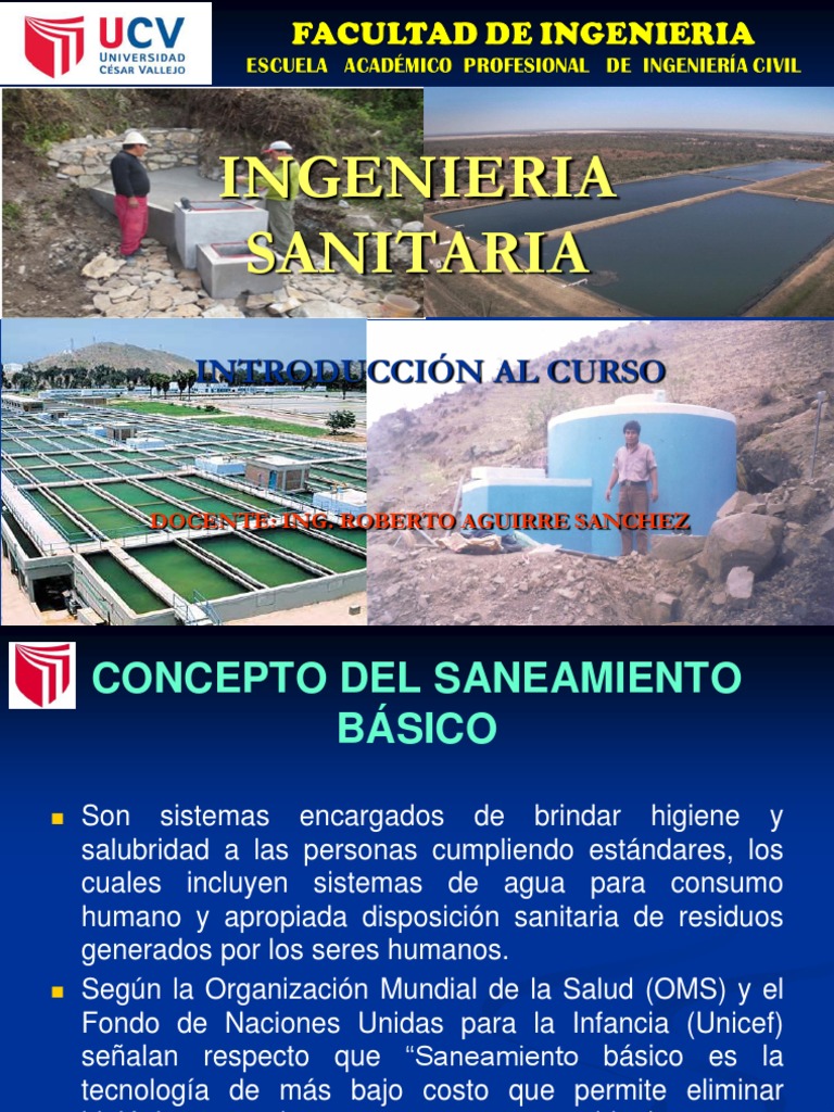 Ingenieria Sanitaria | PDF | Red de abastecimiento de agua | Agua potable