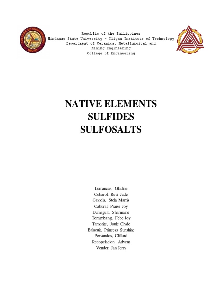 Native Elements and Their Uses | PDF | Minerals | Metals