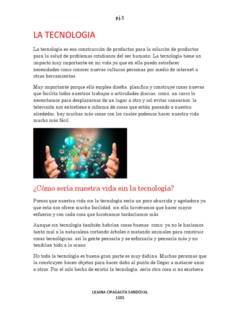 Impacto de la Tecnología en la Vida Diaria | PDF | Ciencias sociales ...