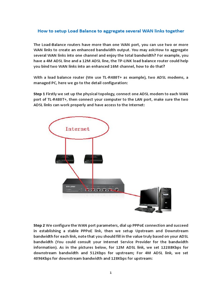 WAN Link Aggregation with TP-LINK Router | PDF | Peer To Peer | Router ...