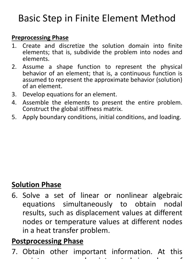 Finite Element Analysis Lecture | Download Free PDF | Stiffness | Finite Element Method