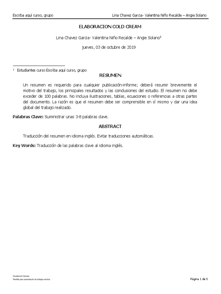 Elaboración de Cold Cream con Rheocare | PDF | Petróleo | Comida y bebida