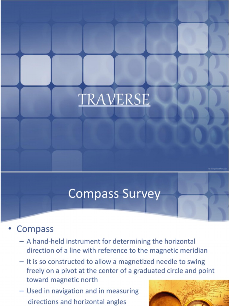8 Traverse | PDF | Compass | Surveying