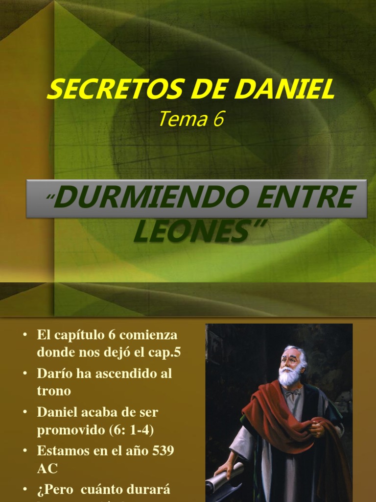 Secretos de Daniel, Cap. 6-2 | PDF | Daniel (figura bíblica) | Oración