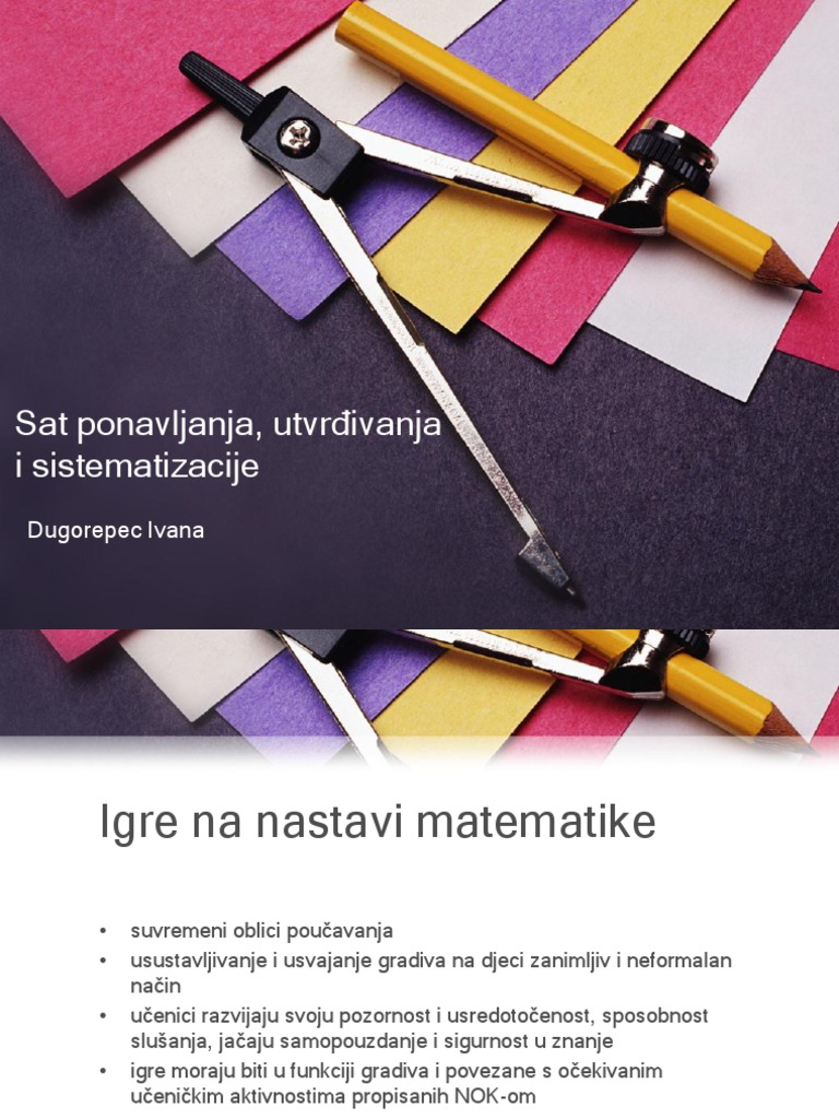 Sat Ponavljanja, Utvr Ivanja, Sistematizacije | PDF
