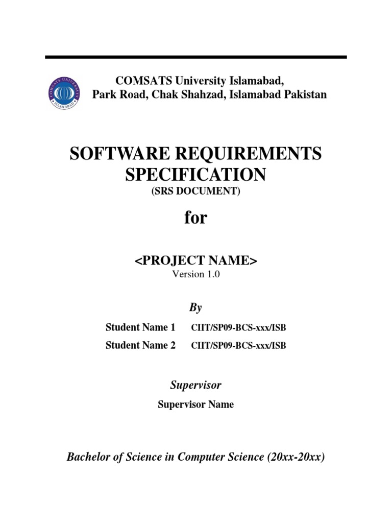 Software Requirement Specification-Template | PDF | Use Case | Usability