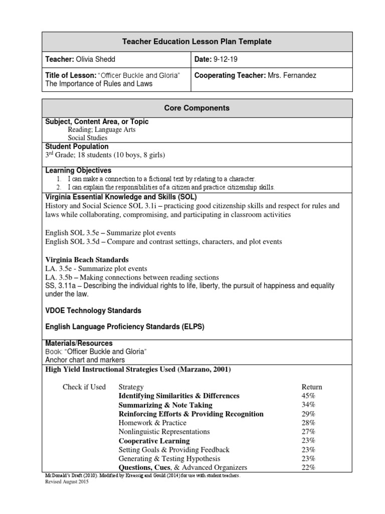 3rd Grade Shared Reading Social Studies | PDF | Lesson Plan | Citizenship