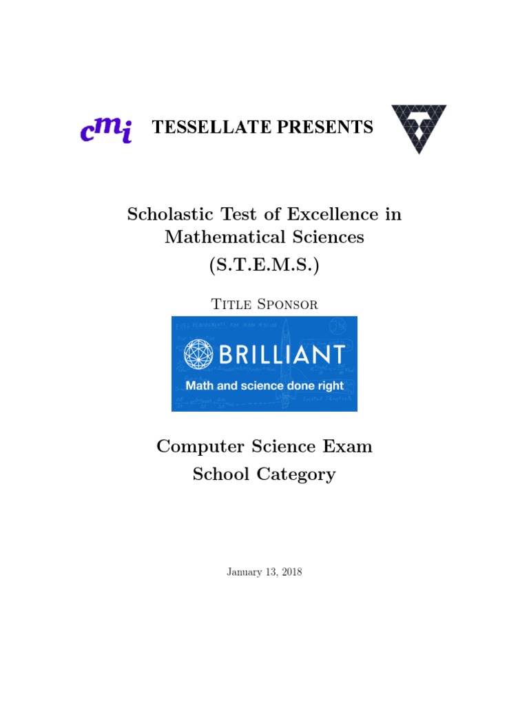 Computer Science School PDF | PDF | Vertex (Graph Theory) | Question