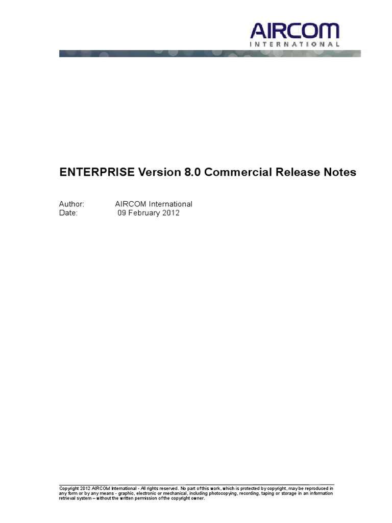 Aircom Asset | PDF | Xml | Databases