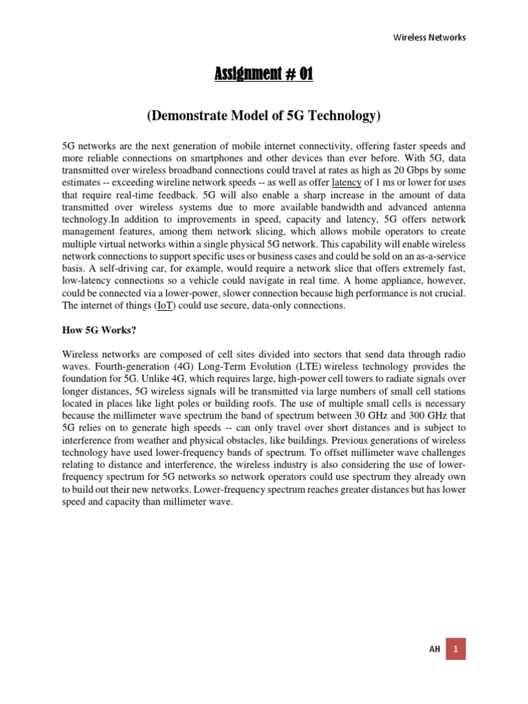 Model of 5G Technology | PDF | 4 G | Internet Access