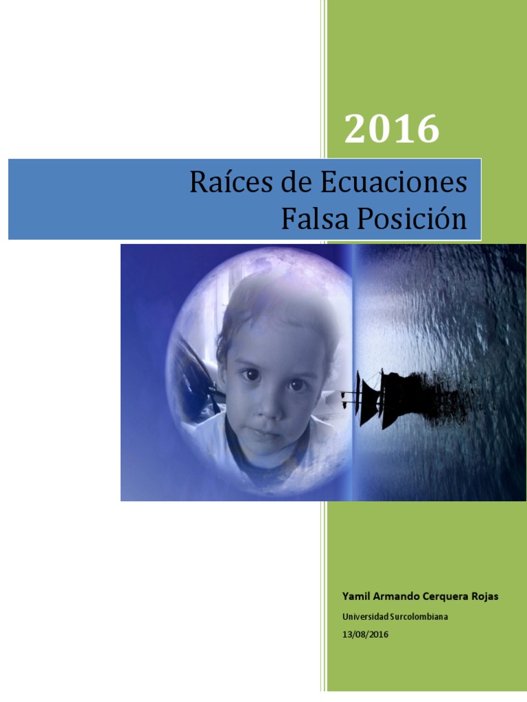 Raices: Falsa Posicion | PDF | Factorización | Ecuaciones