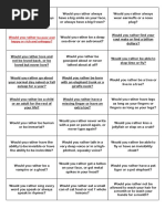 Would You Rather Questions PDF | PDF | Language Arts & Discipline