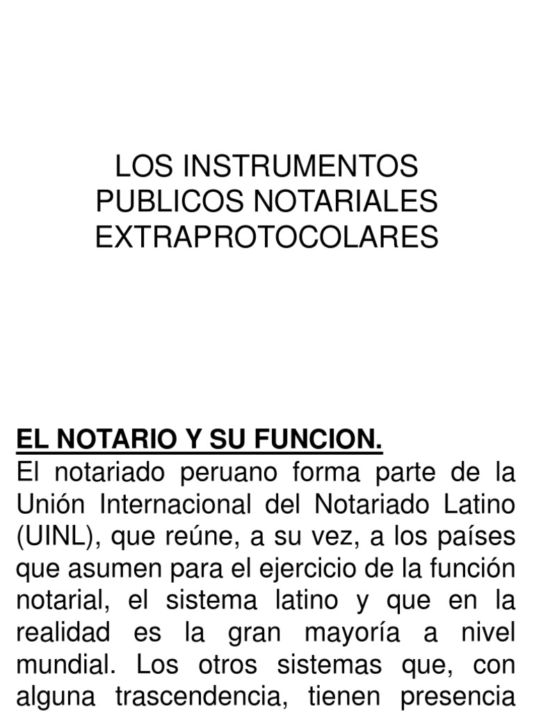 Instrum Extraprotocolares | PDF | Derecho Civil (Common Law) | Ley común