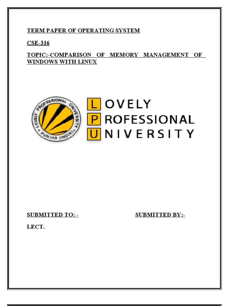 Linux vs Windows Memory Management | PDF | Kernel (Operating System ...