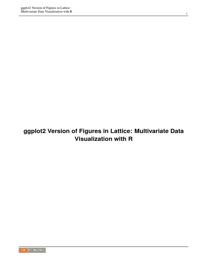 Ggplot2 Version of Figures in Lattice: Multivariate Data Visualization With R | PDF | Chart ...