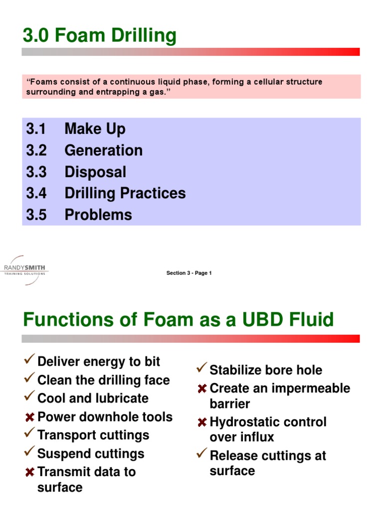 Foam Drilling | PDF | Foam | Liquids