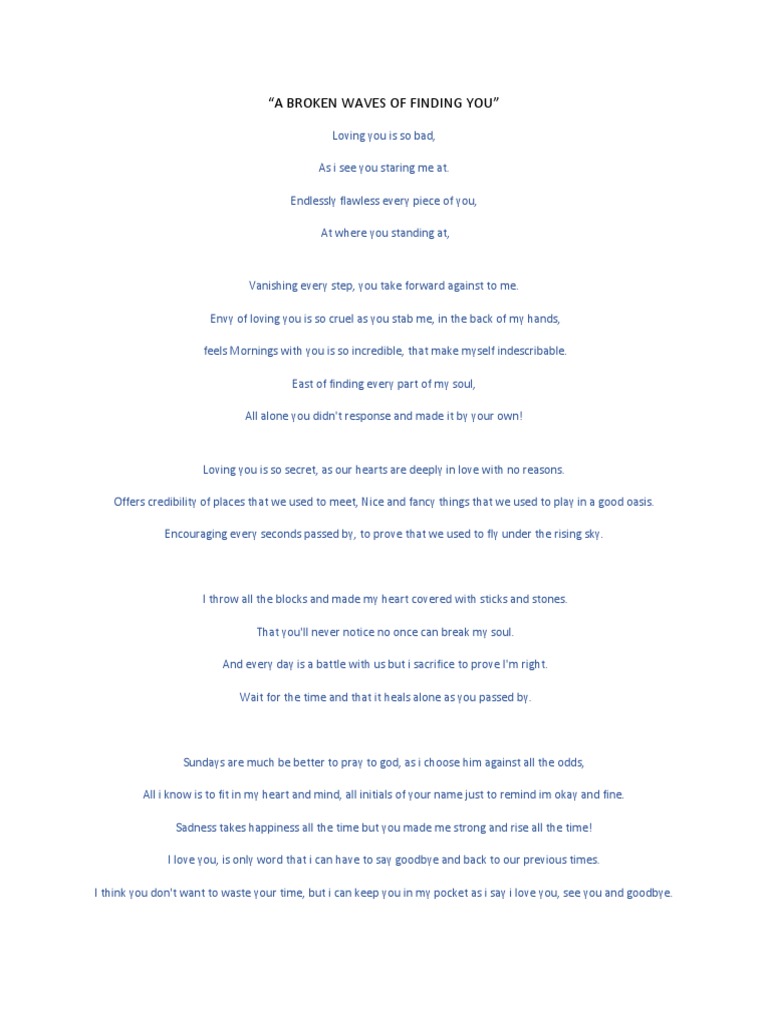 A Broken Waves | PDF