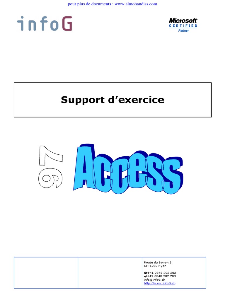 Exercice Access PDF | PDF | Microsoft Access | Informatique