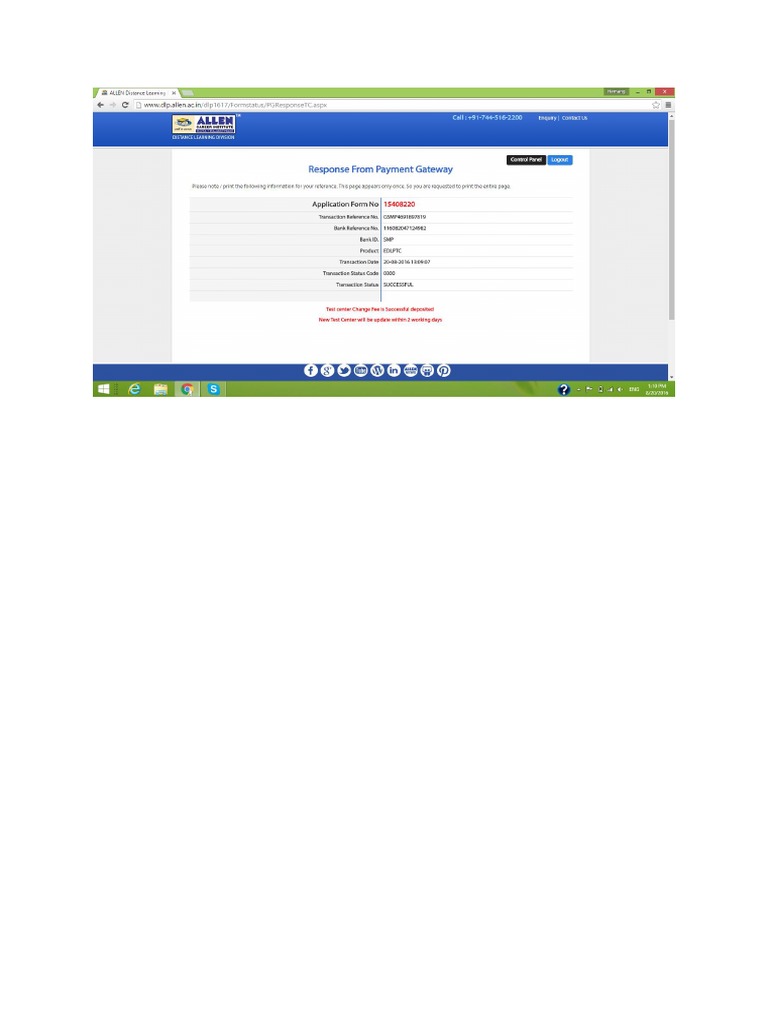 Allen Test | PDF