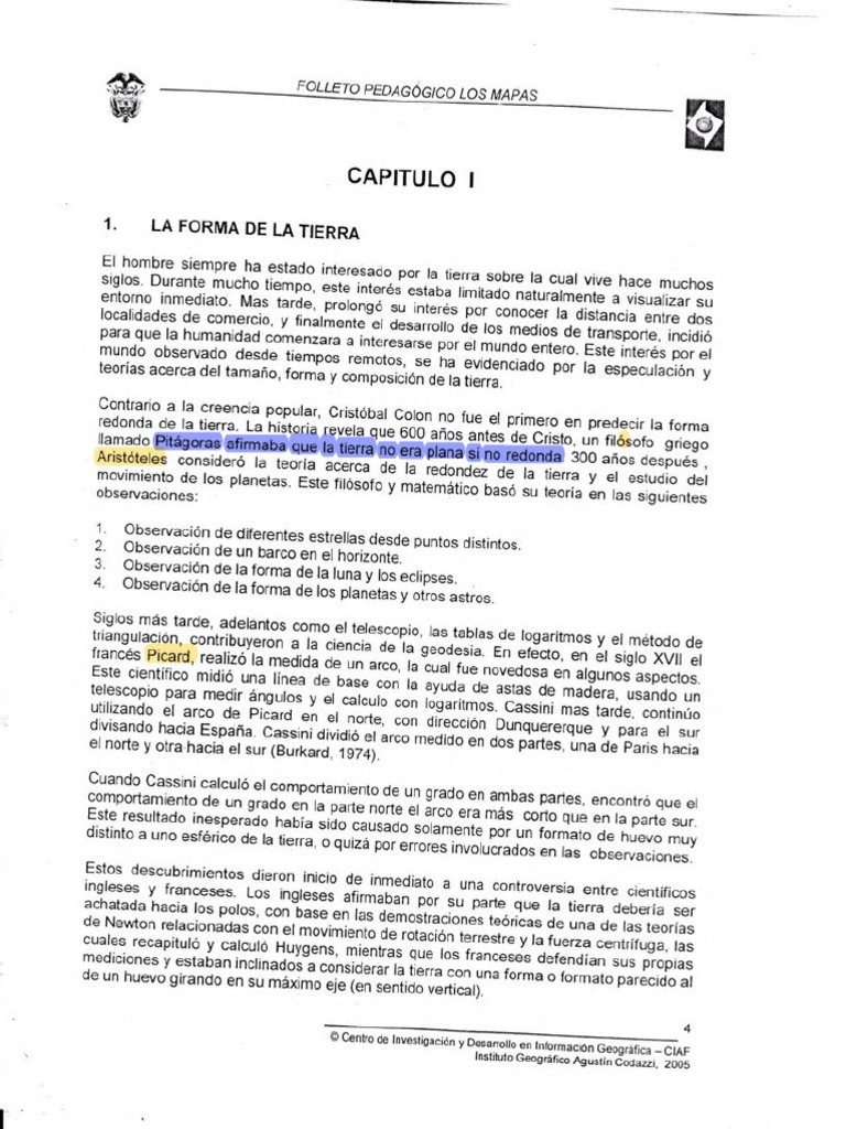 1FOLLETO PEDAGOGICO LOS MAPAS Cap-1 PDF | Descargar gratis PDF | Geodesia | Visualización (Gráficos)