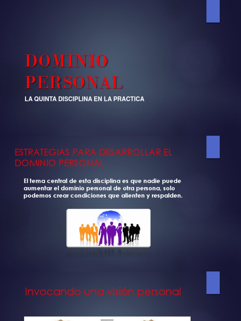 Dominio Personal | PDF | Relaciones personales, crianza y desarrollo ...