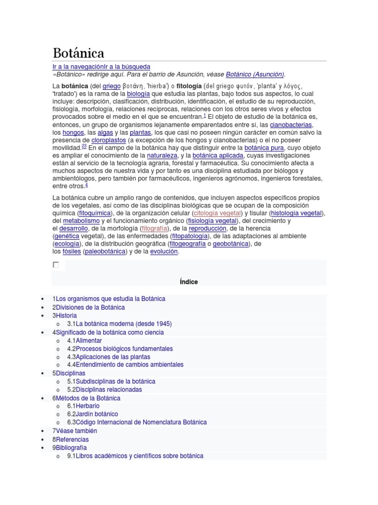 Botánica | PDF | Botánica | Plantas