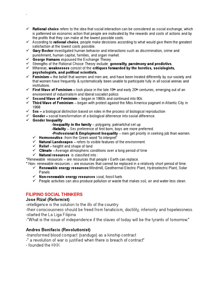 Diss Quarter 2 Hand Outs | PDF | Interdisciplinarity | Social Science