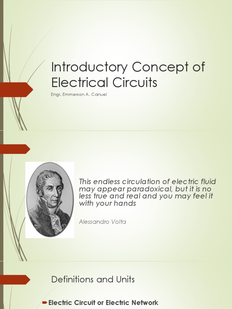 Introductory Concept of Electrical Circuits | PDF