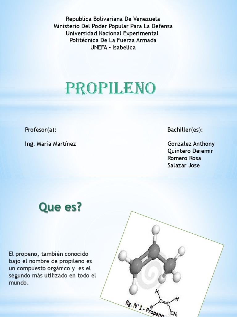 Propileno | PDF | Catálisis | Etileno