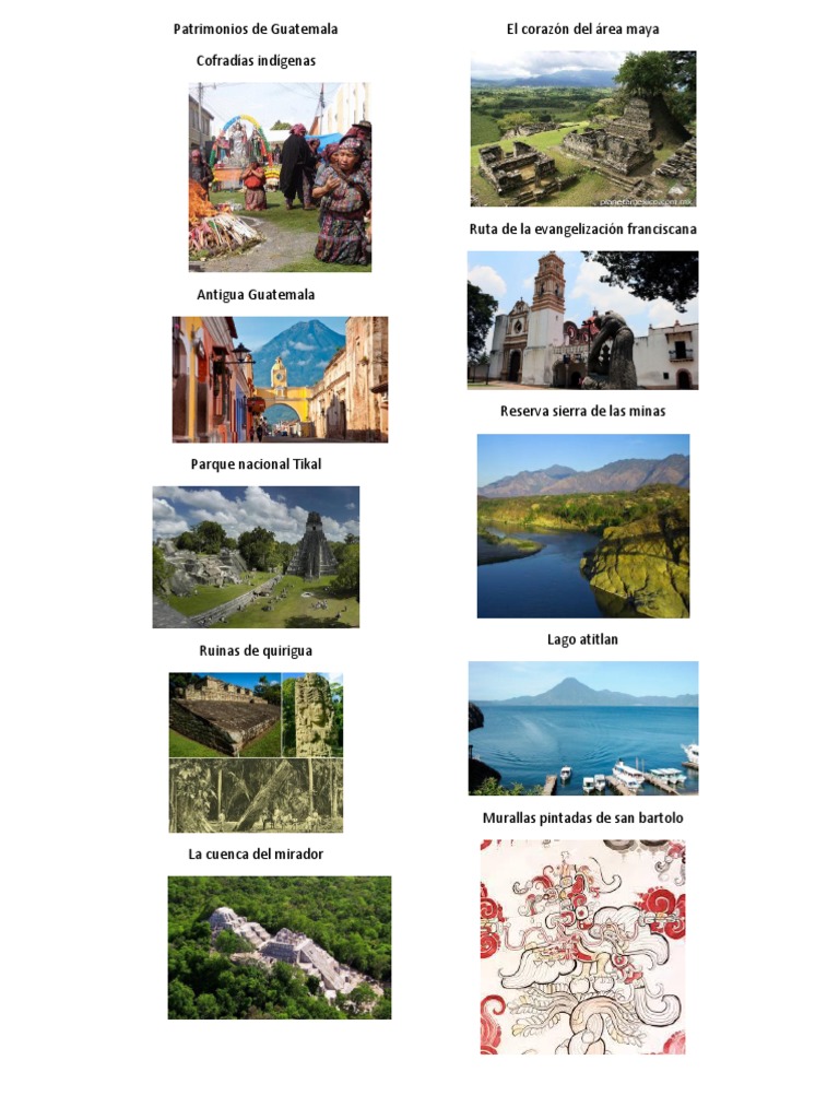 Patrimonios Culturales de Guatemala | PDF