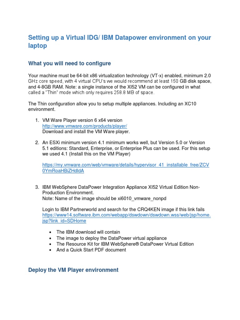 Virtual IDG Setup Guide | PDF