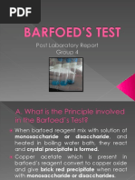 Barfoeds Test | PDF | Carbohydrates | Organic Compounds