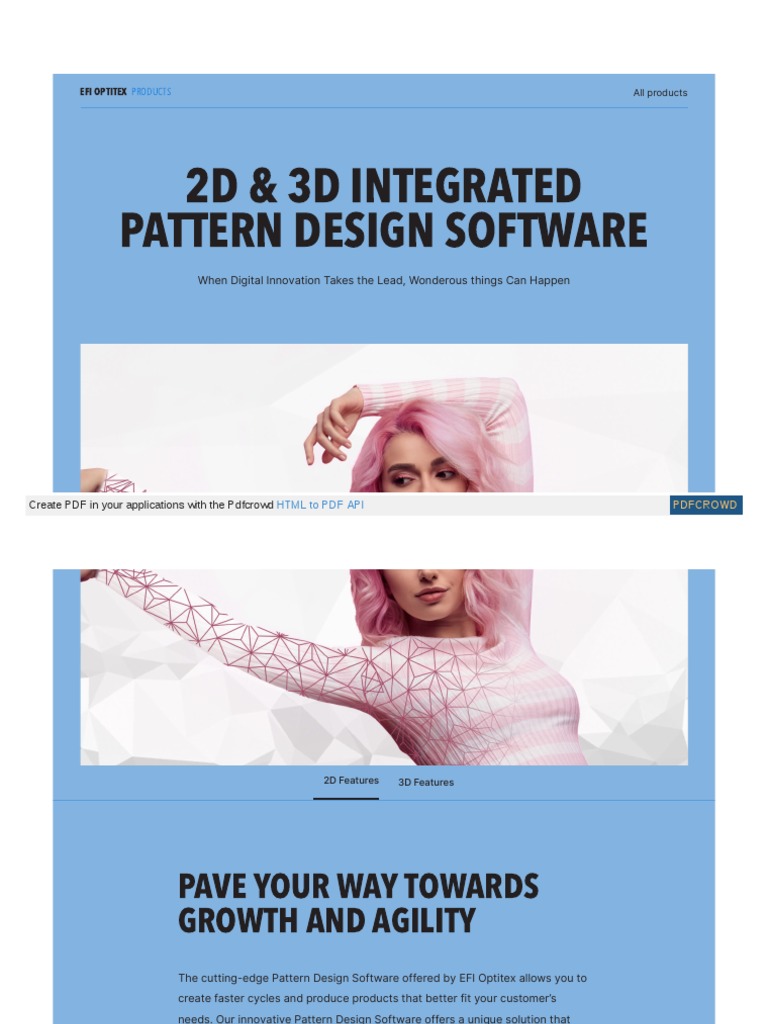 Optitex Com Products 2d and 3d Cad Software | PDF | 3 D Computer ...
