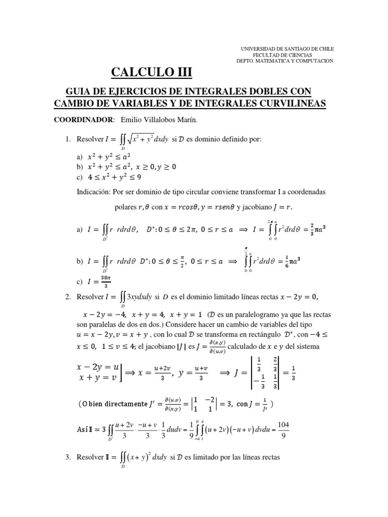 Calculo en Varias Variables | PDF | Integral | Física teórica