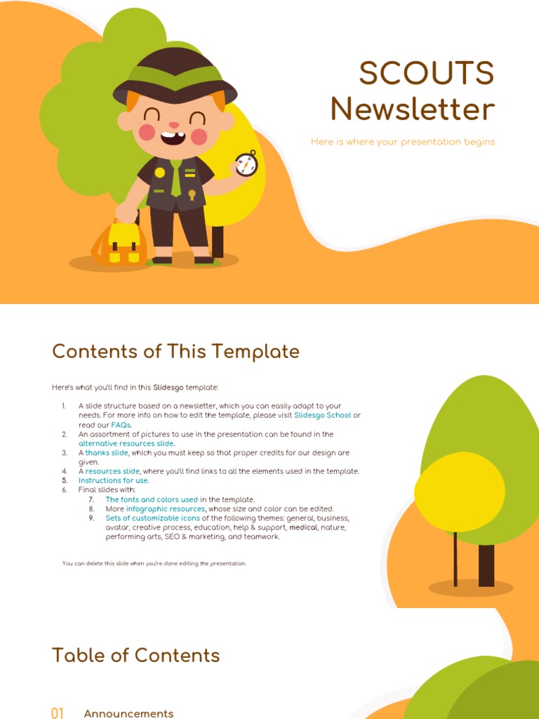 Scouts Newsletter: Here Is Where Your Presentation Begins | PDF ...
