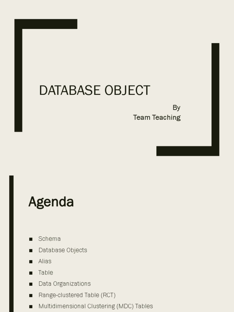 04 - Database Object - Part 1 | PDF | Database Index | Xml Schema