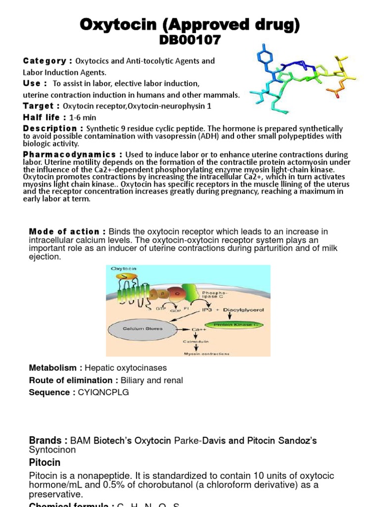 Oxytocin 2 | PDF | Muscle Contraction | Peptide