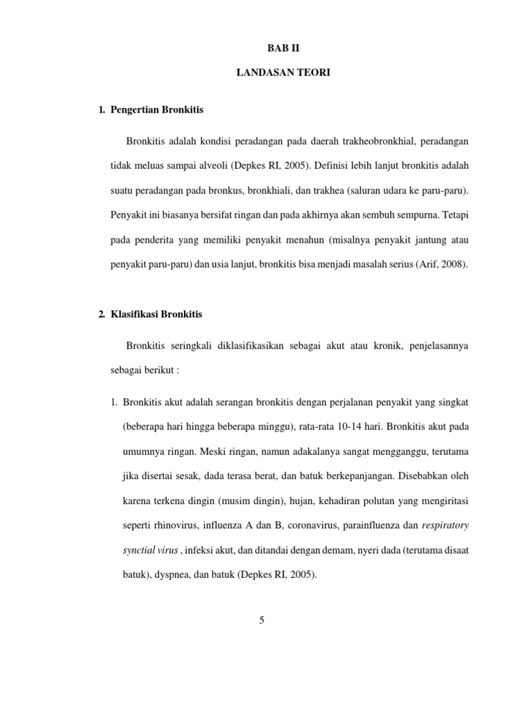 Bronkitis Kronis | PDF