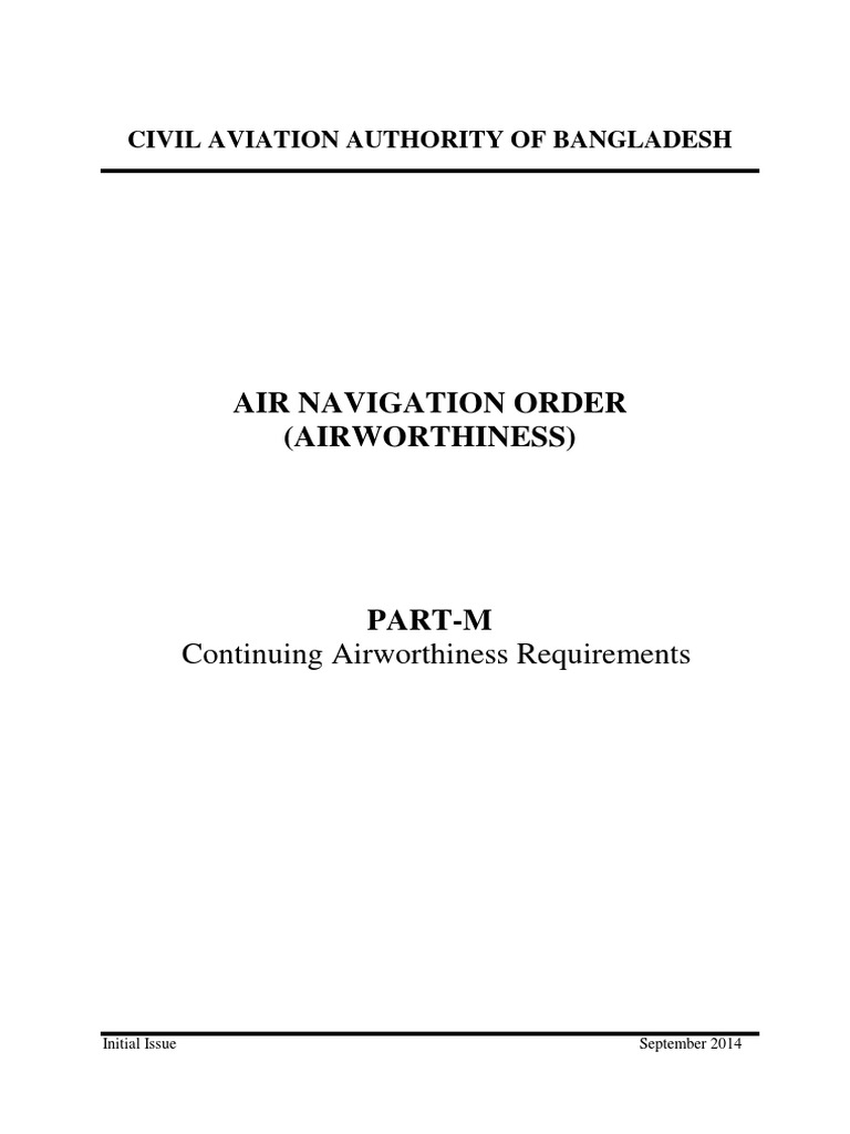 Air Navigation Order (Airworthiness) : Civil Aviation Authority of ...