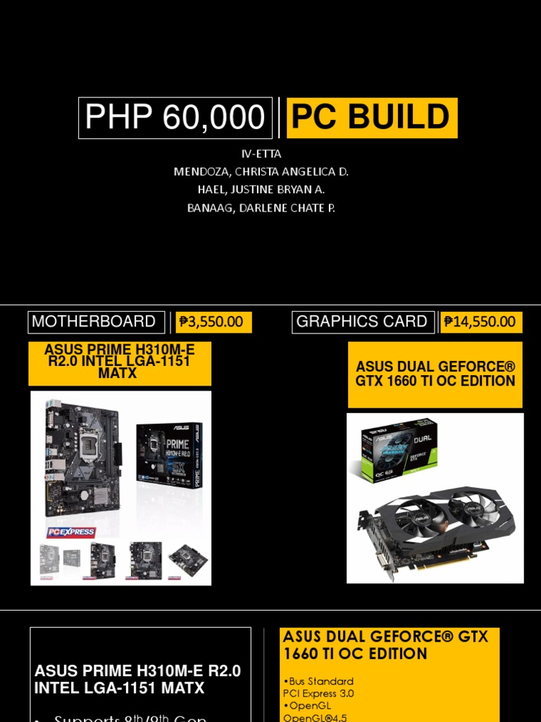 60k PC Build | PDF | Graphics Processing Unit | Electronic Engineering