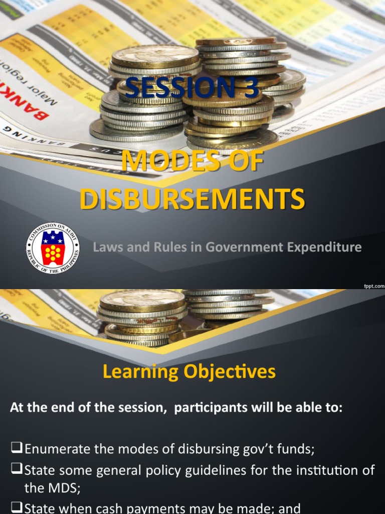 Modes of Disbursements (ATA) | PDF | Payments | Invoice