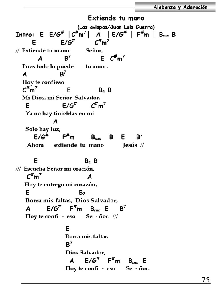 Extiende Tu Mano | PDF