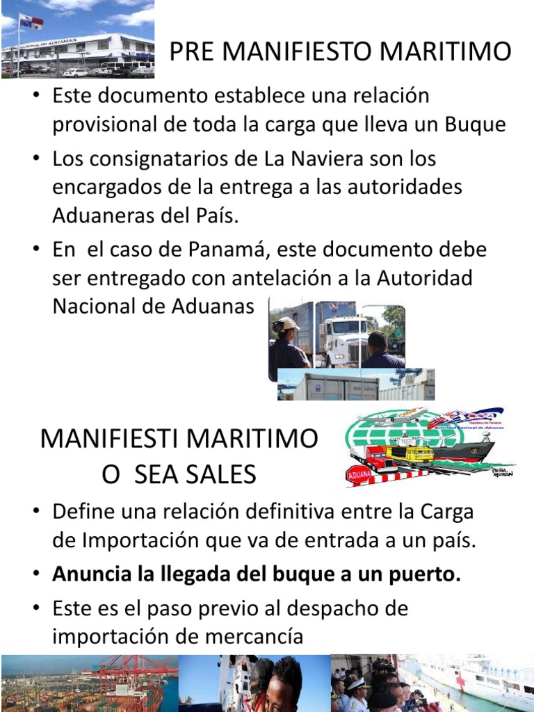 Manifiesto Marítimo o Sea Sales | PDF